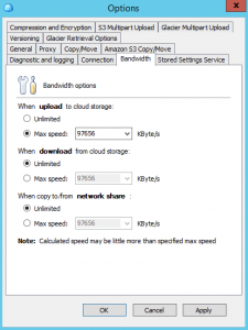 How to Control Bandwidth Using MSP360 Explorer for Amazon S3
