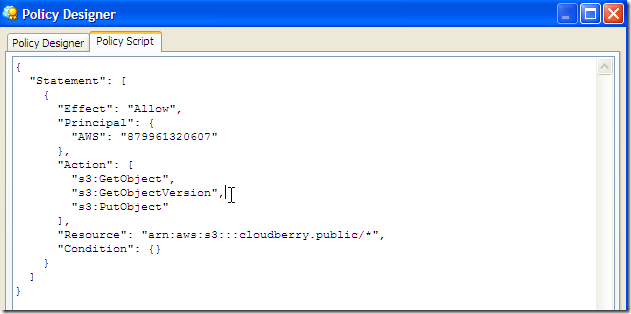 Introducing Bucket Policy Designer | MSP360 Explorer