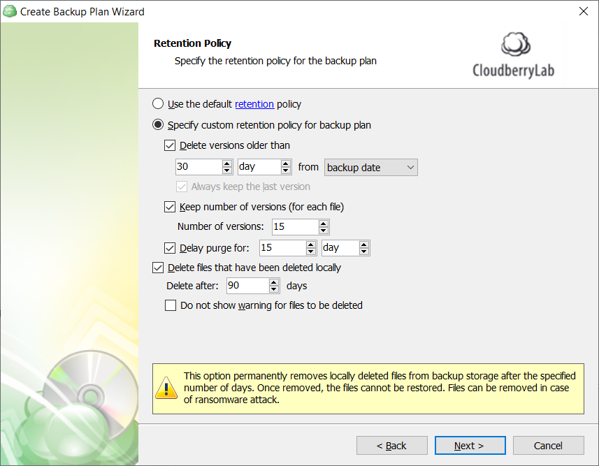 Backup Retention Policies Review | MSP360 Backup