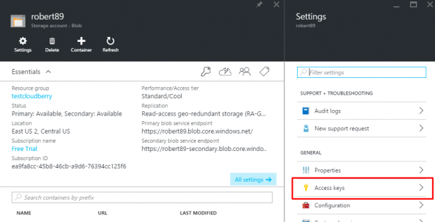 Azure Cool Blob Storage Overview