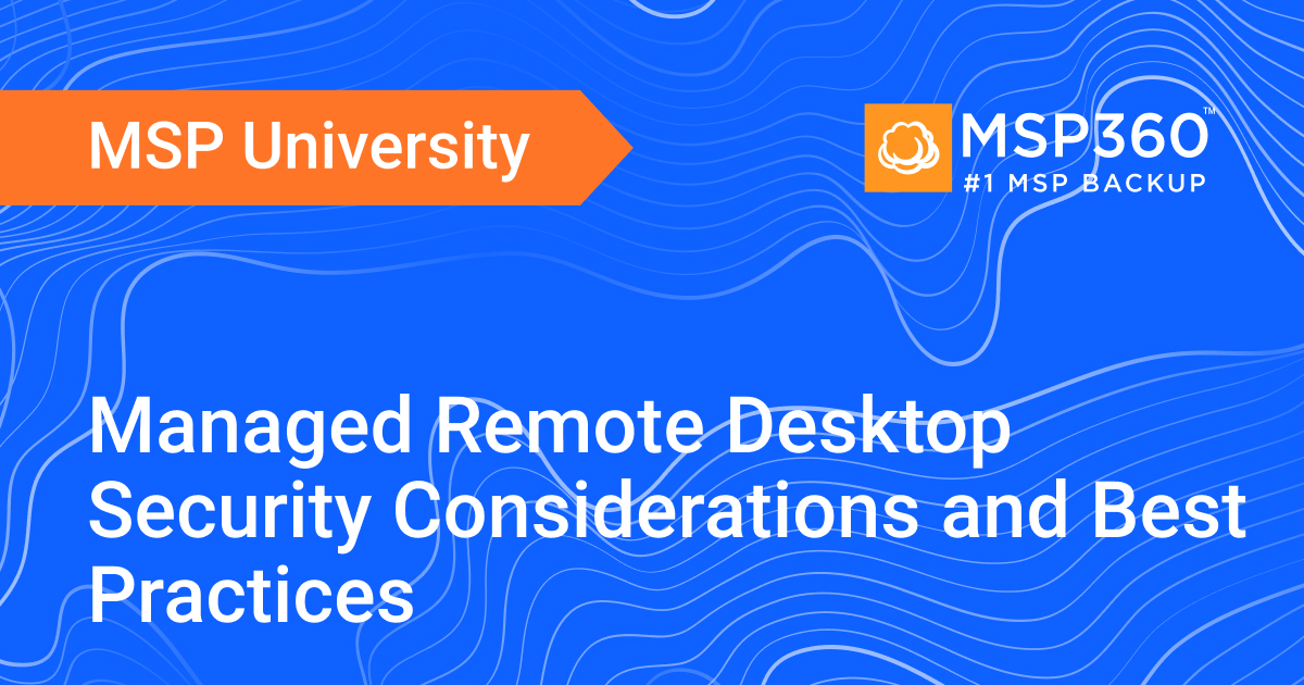 How to Keep Your Connection Secure in Managed Remote Desktop