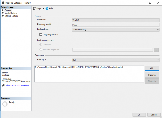 Transaction Log Backups In Sql Server Step By Step Tutorial With Examples Sql Dba School