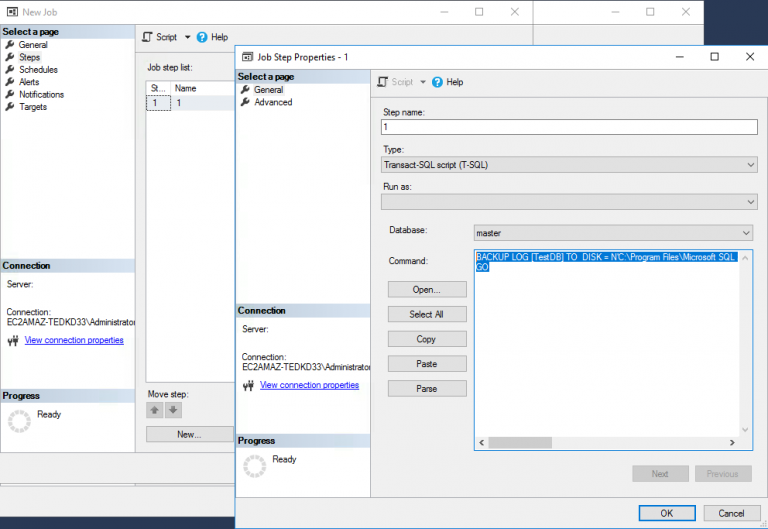 Transaction Log Backups In Sql Server Step By Step Tutorial With Examples Sql Dba School