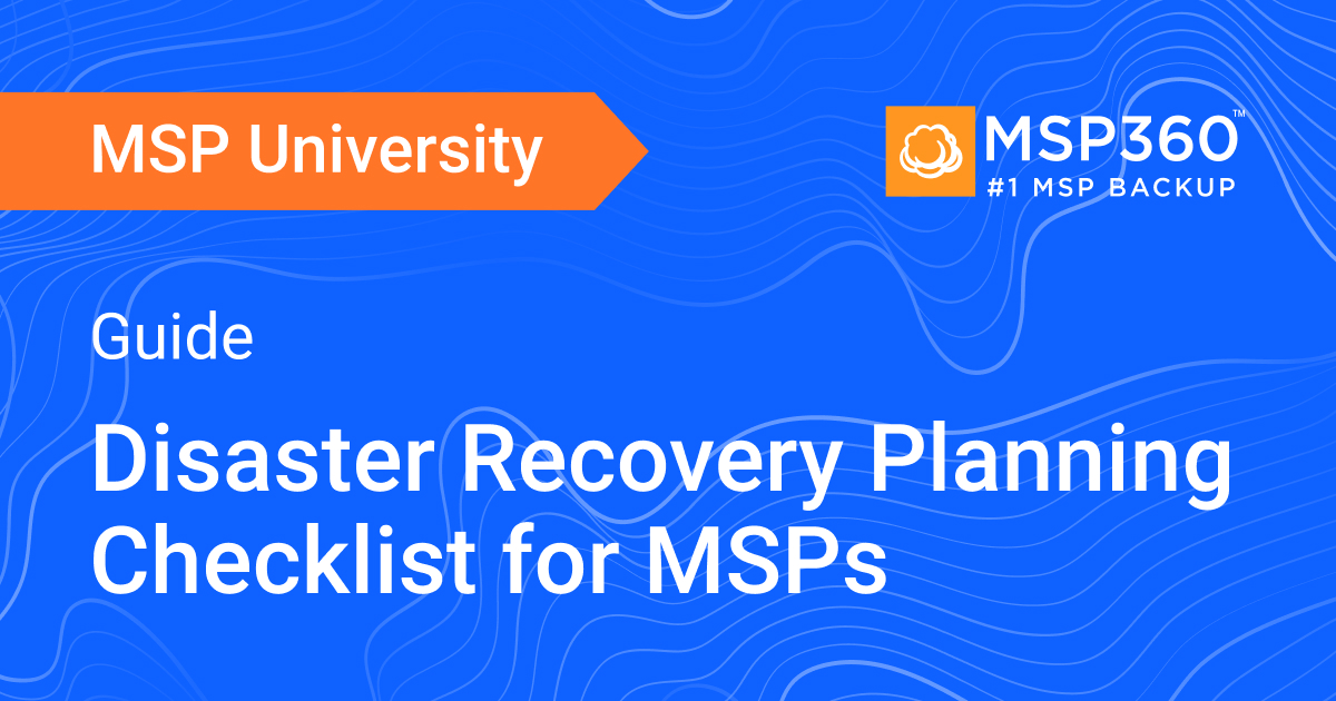 Disaster Recovery Plan Checklist