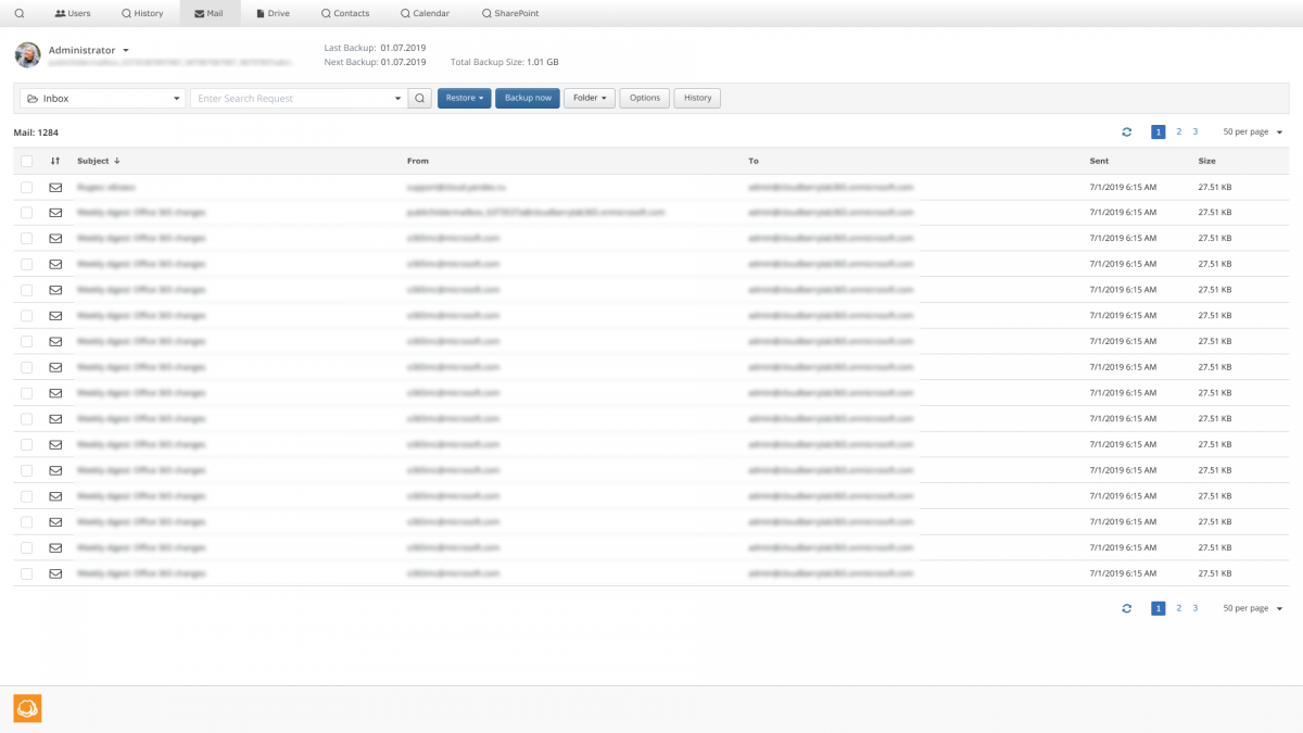 MSP360 Office365 /G Suite Backup Update: New UI Sneak-Peek