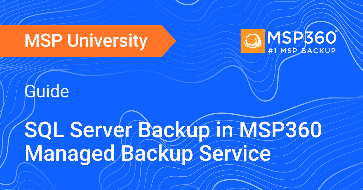 How To Back Up Ms Sql Server With Managed Backup Service