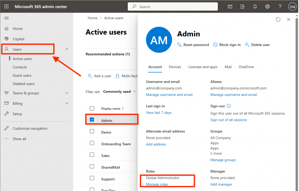 MSP360 Backup for M365/Google: Roles & Permissions