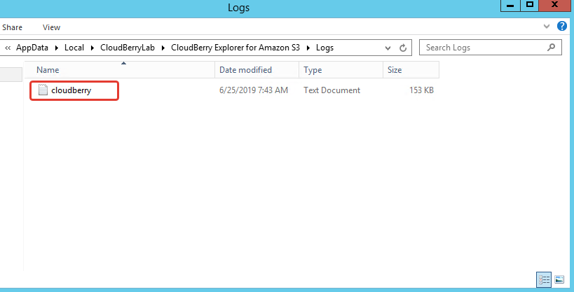 Diagnostic Logging in MSP360 Explorer for Amazon S3