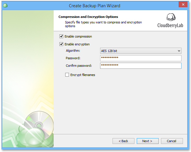 New Local Backup With Encryption Compression And Versioning