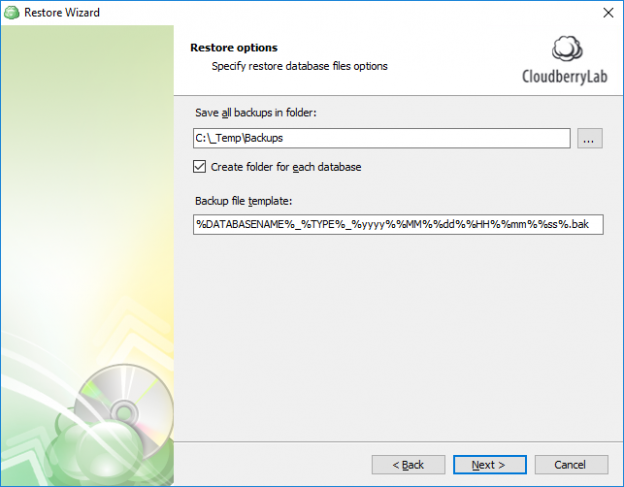 Sql Server Database Restore With Msp360 Backup