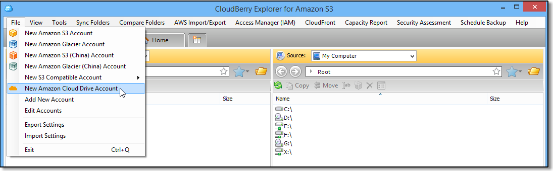 Amazon Cloud Drive Support | MSP360 Explorer