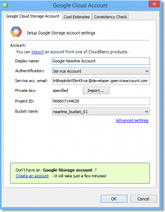 How to Use MSP360 Backup with Google Nearline Storage