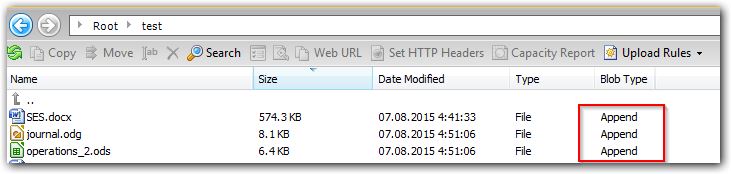 MSP360 Explorer: Azure Append Blobs Support