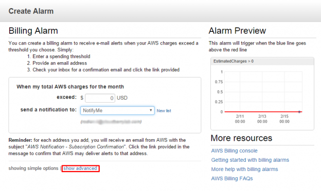 How to Configure Billing Alerts for AWS Account