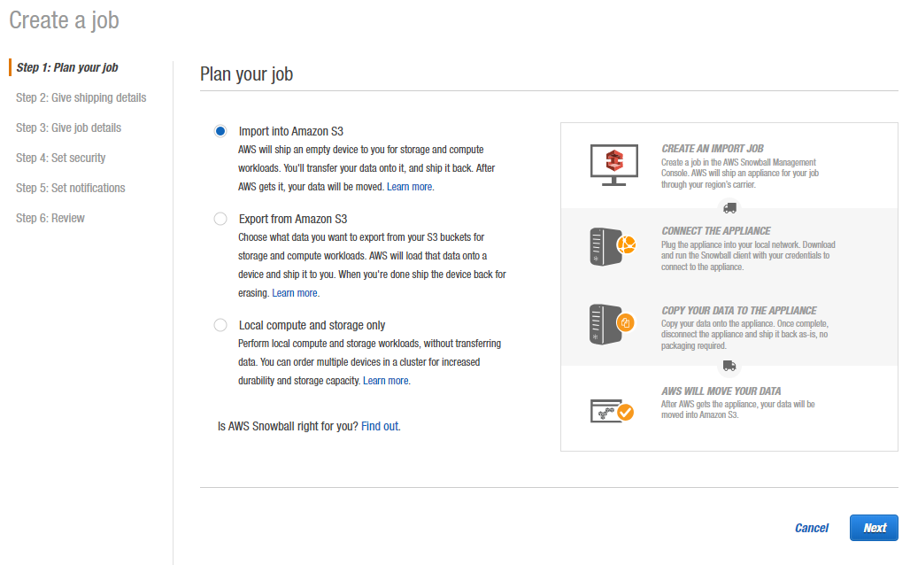 Working with AWS Snowball Edge MSP360 Backup