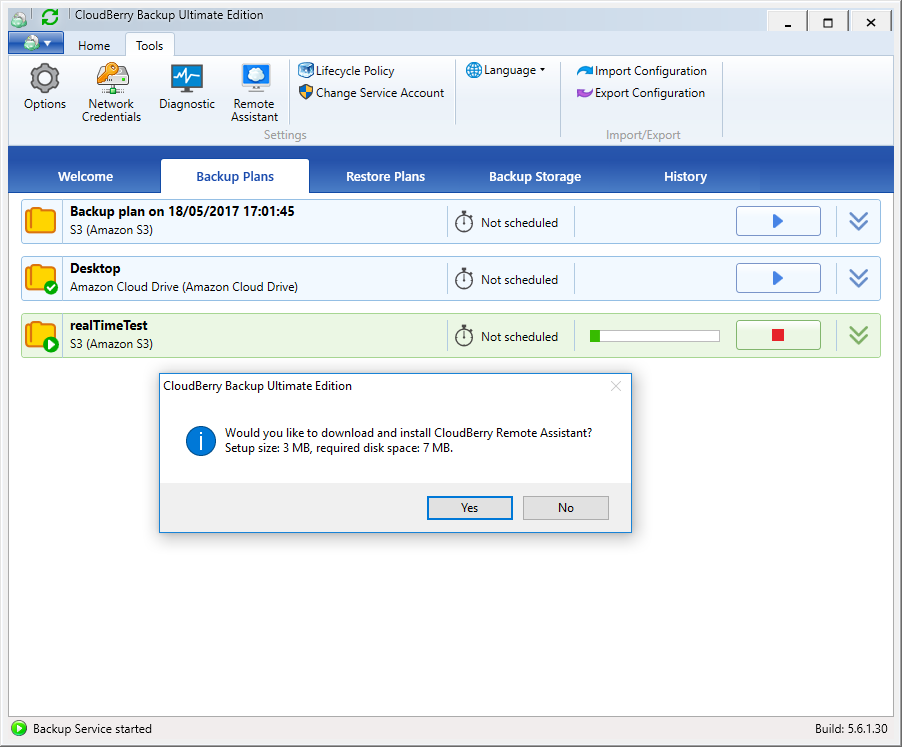 Remote assistant msp360 - lotiklo