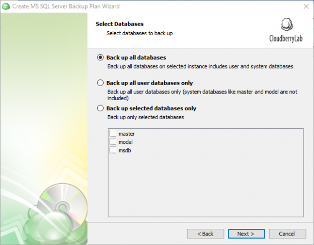 SQL Database Backup with MSP360