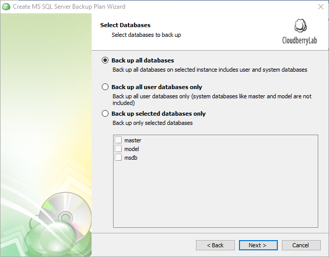 SQL Database Backup with MSP360