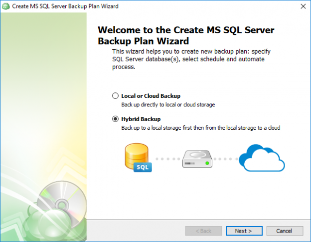 SQL Database Backup with MSP360