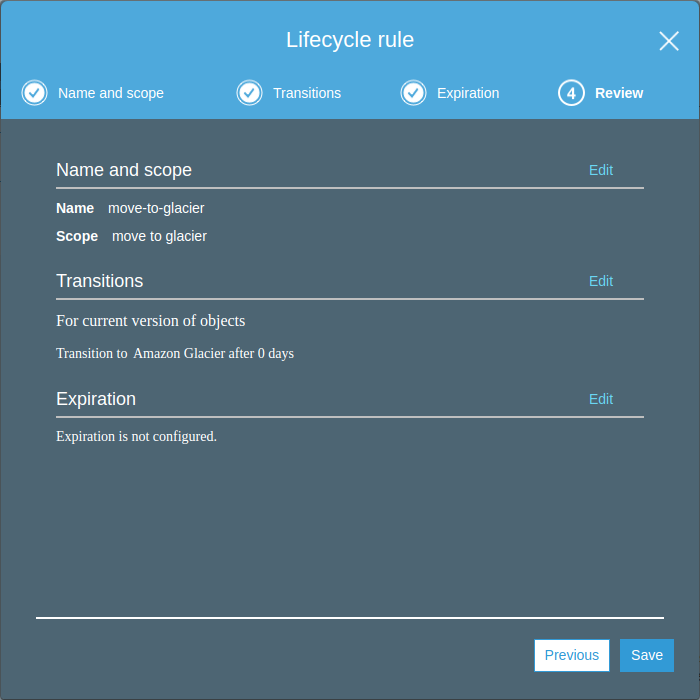 Uploading Files To S3 Glacier With Amazon S3 Lifecycle Rules