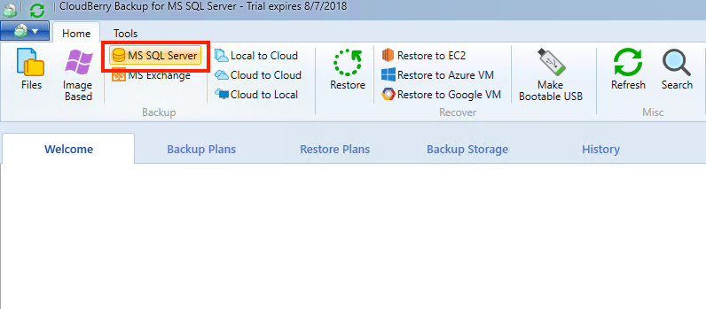 Azure SQL Server Backup with MSP360