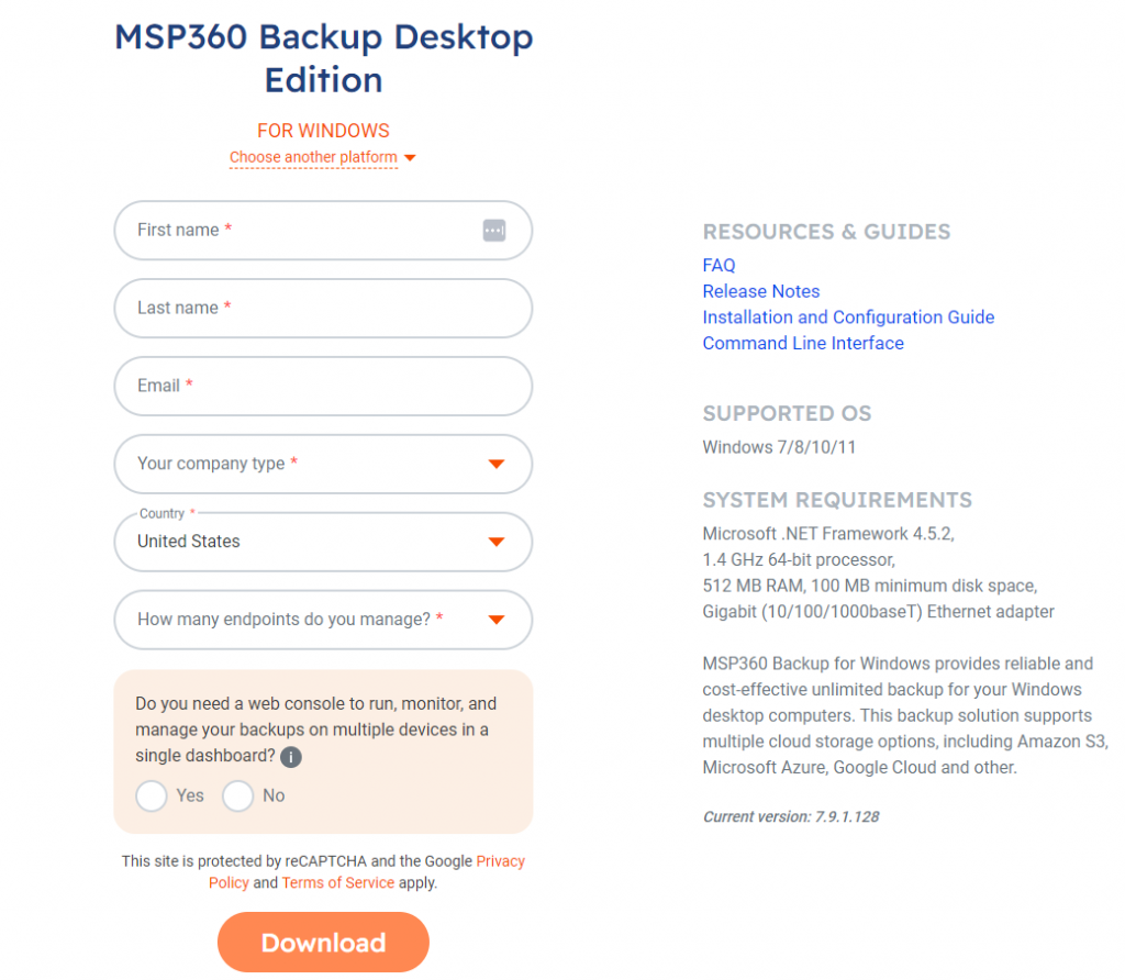 Guide to MSP360 Standalone Backup Trial License Activation