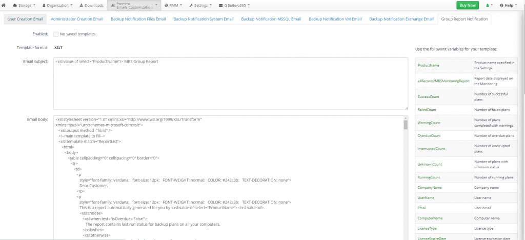 Backup and Recovery Notifications in MSP360 Managed Backup