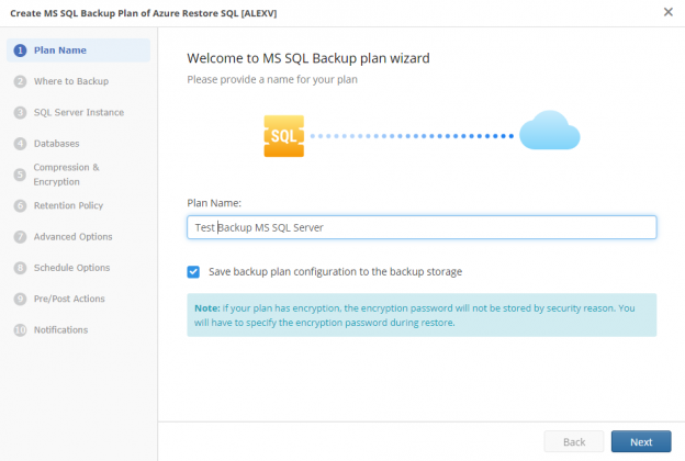 How to Back Up MS SQL Server with Managed Backup Service