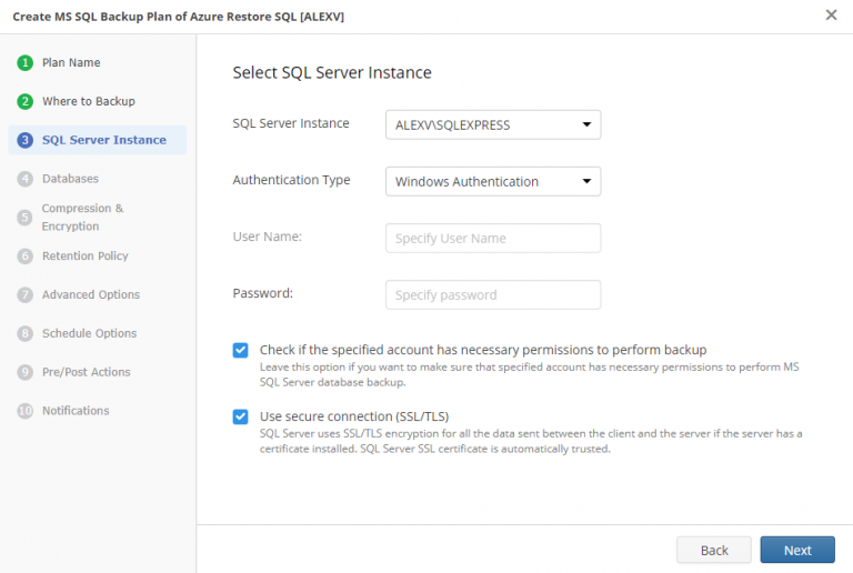 How to Back Up MS SQL Server with Managed Backup Service