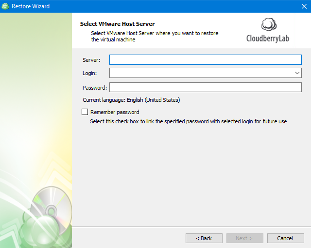 Restoring a VMware VM in MSP360 Managed Backup Service