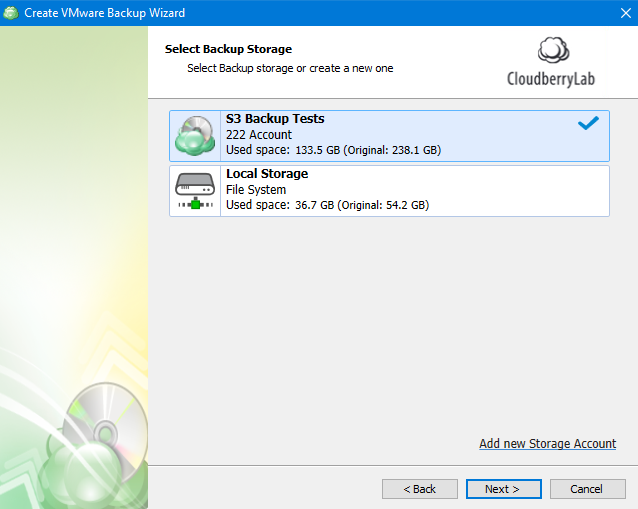 Backing Up a VMware Virtual Machine in MSP360 Managed Backup