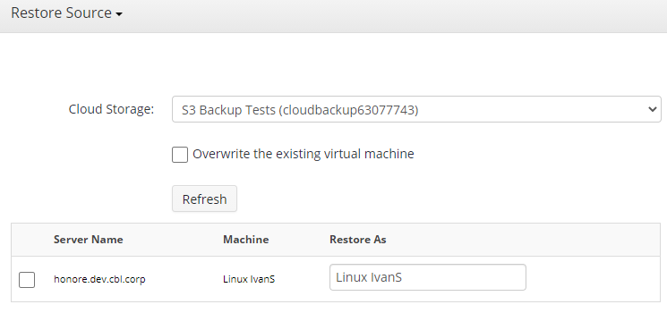 Restoring a VMware VM in MSP360 Managed Backup Service