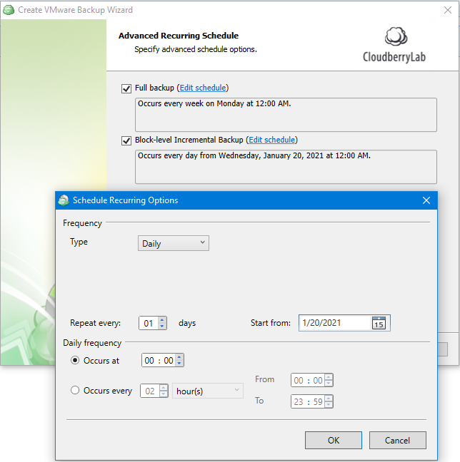 Backing Up a VMware Virtual Machine in MSP360 Managed Backup