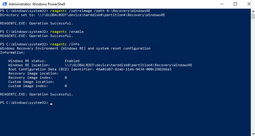 How to Enable Windows Recovery Environment