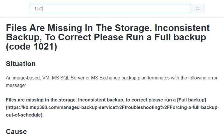 Solving Typical Backup Errors in MSP360 Managed Backup
