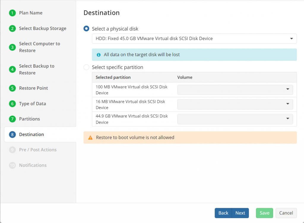 Windows Server 2016 Image Backup and Restore with MSP360