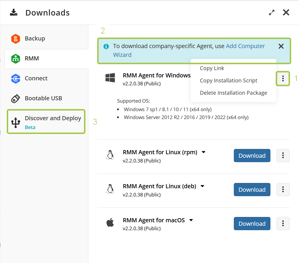 Getting Started with MSP360 RMM